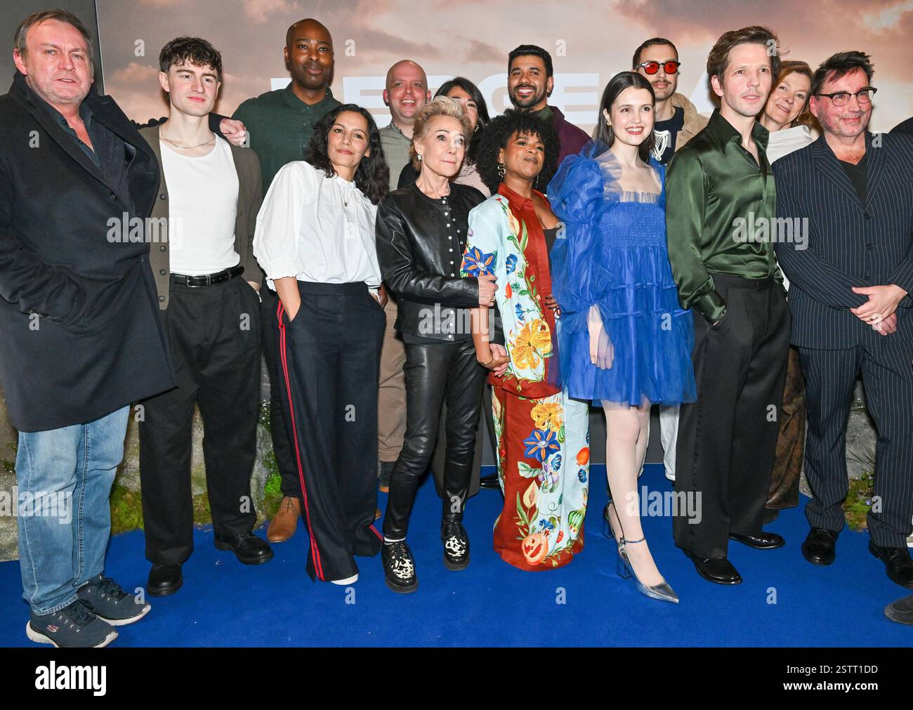 London, UK. 19th Feb, 2025. The cast and crew of the UKTV drama ...