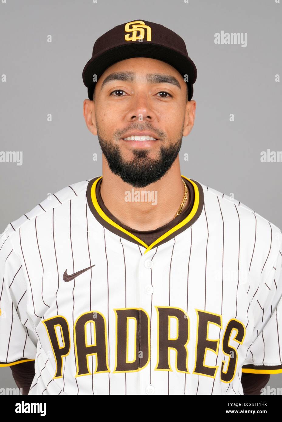 This is a 2025 photo of pitcher Robert Suarez of the San Diego Padres baseball team. This image ...