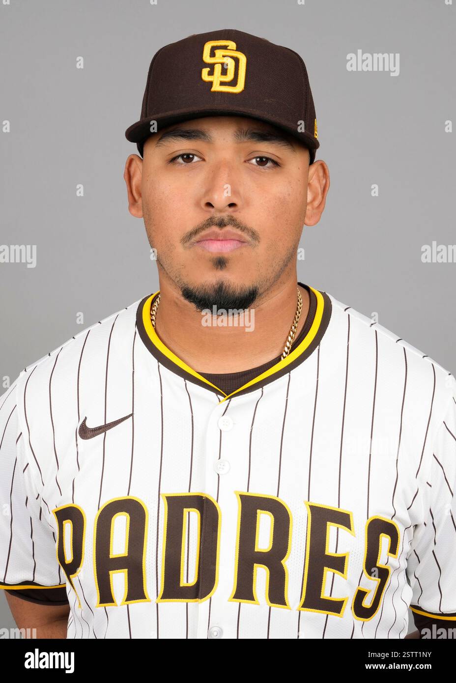 This is a 2025 photo of pitcher Jeremiah Estrada of the San Diego ...
