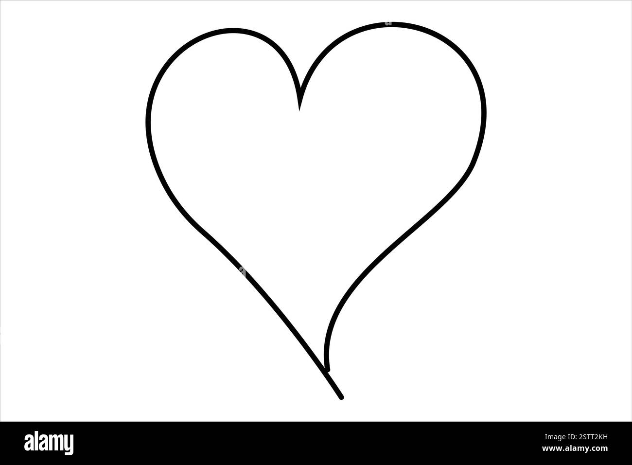 Love shape drawing Stock Vector Images - Alamy