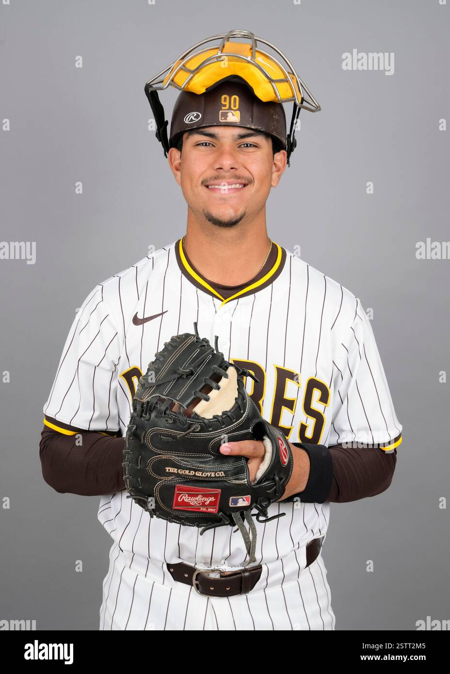 This is a 2025 photo of catcher Ethan Salas of the San Diego Padres ...