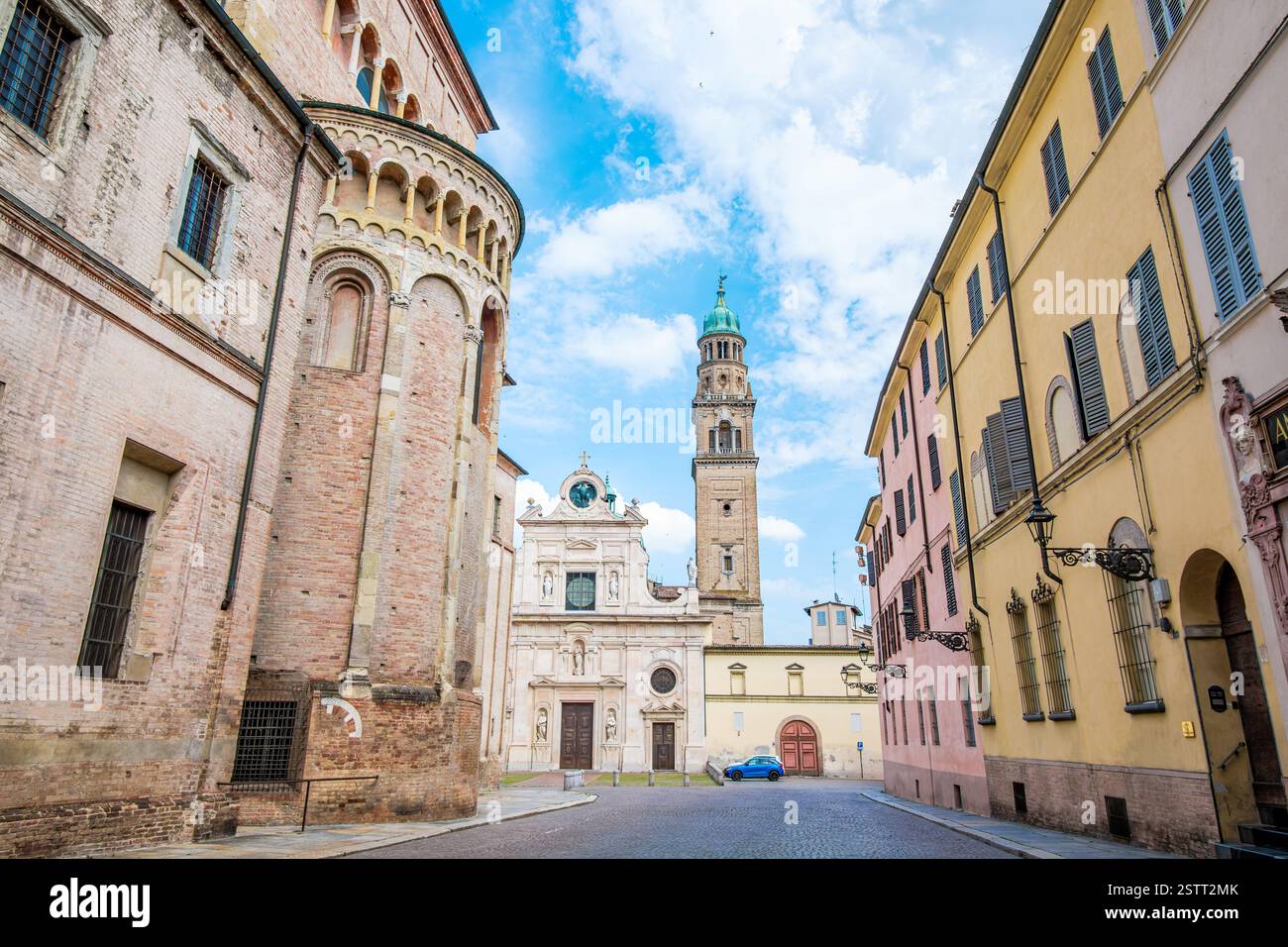 Exploring Parma, Abbey of San Giovanni Evangelista rising above Via ...