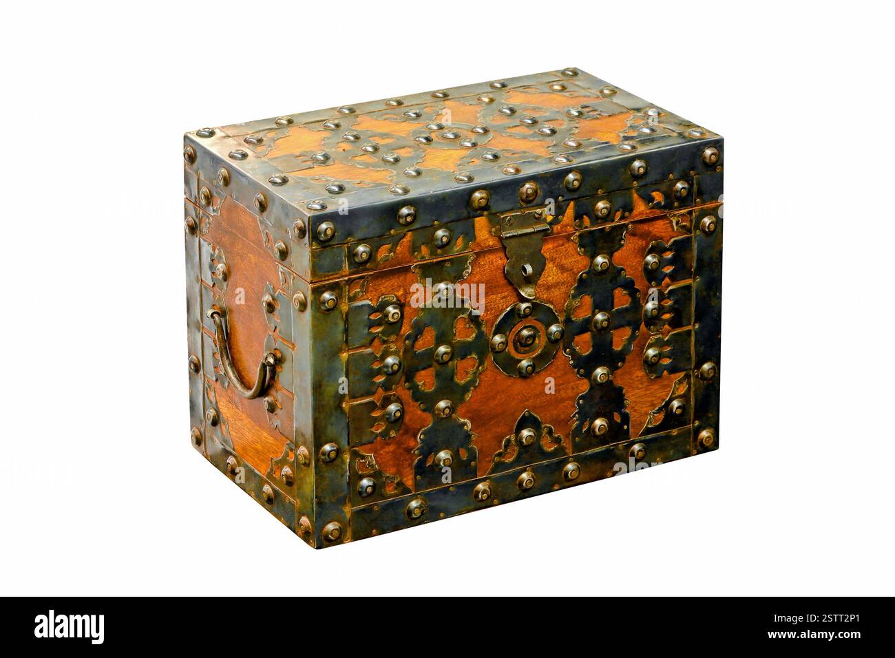 Strong box chest isolated included clipping path Stock Photo - Alamy