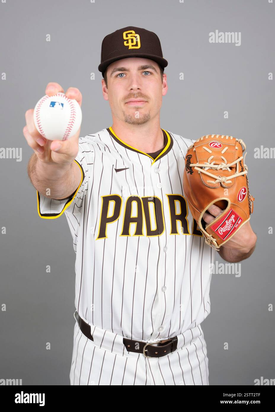 This is a 2025 photo of pitcher Ryan Bergert of the San Diego Padres ...