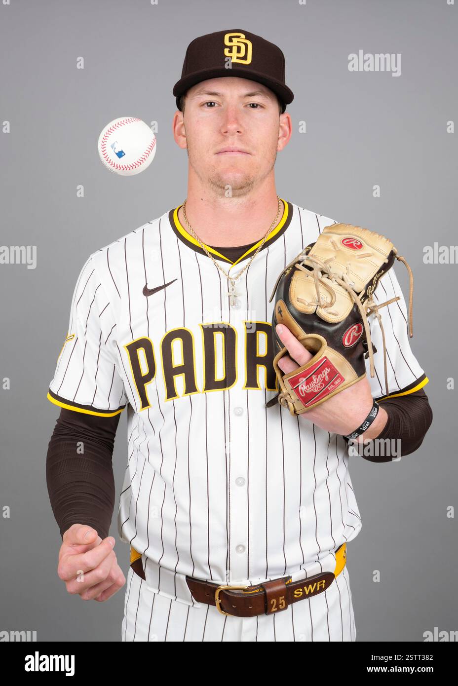 This is a 2025 photo of pitcher Sean Reynolds of the San Diego Padres ...