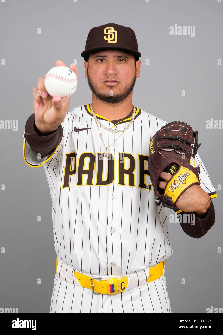 This is a 2025 photo of pitcher Harold Chirino of the San Diego Padres ...