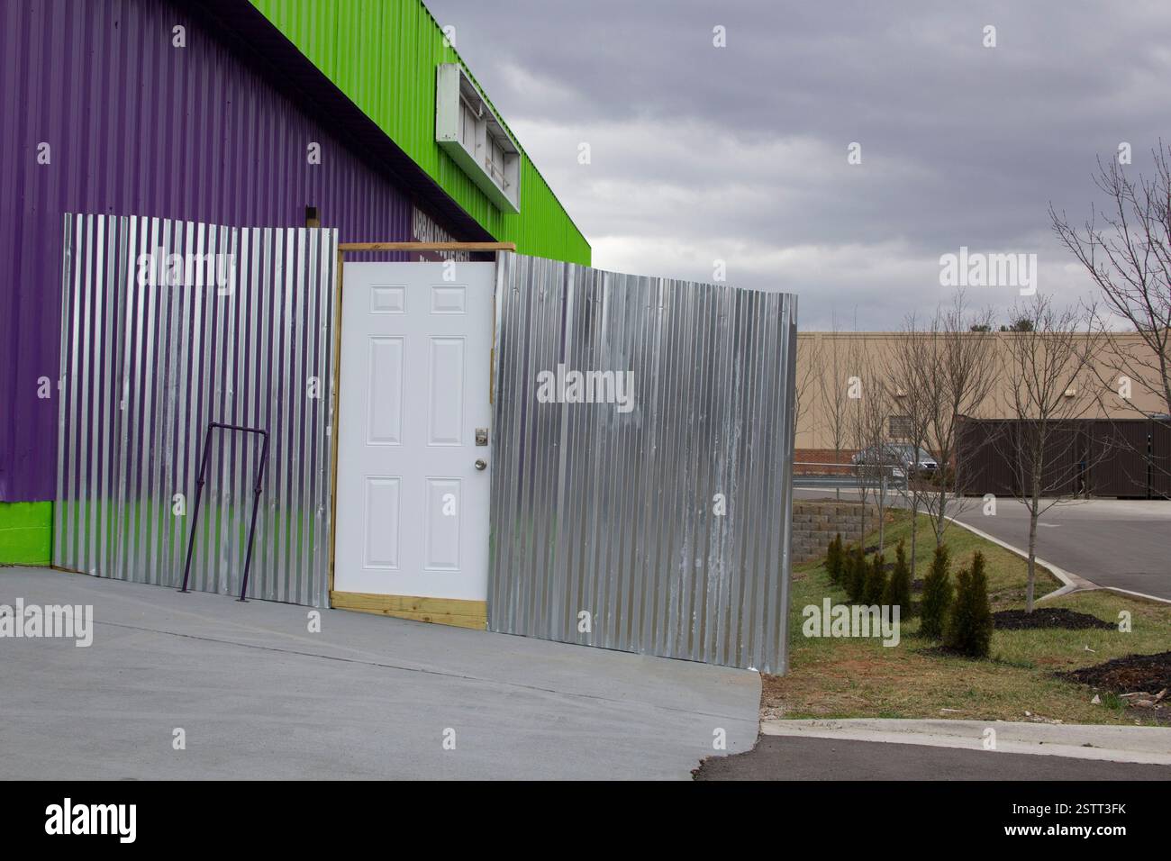 Vibrant modern building with geometric shapes and a striking example of ...