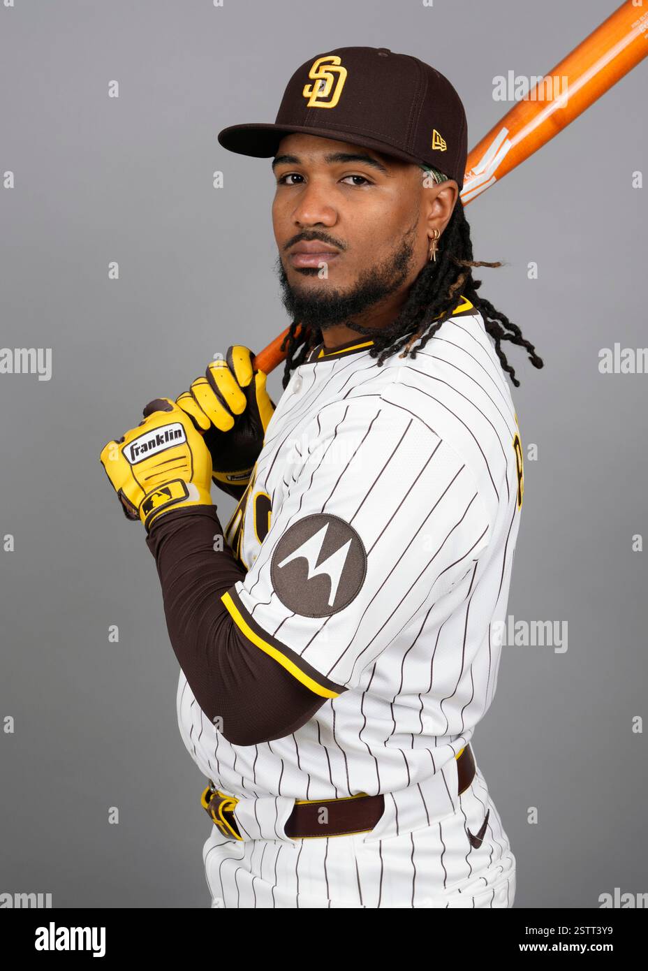This is a 2025 photo of third base Eguy Rosario of the San Diego Padres ...
