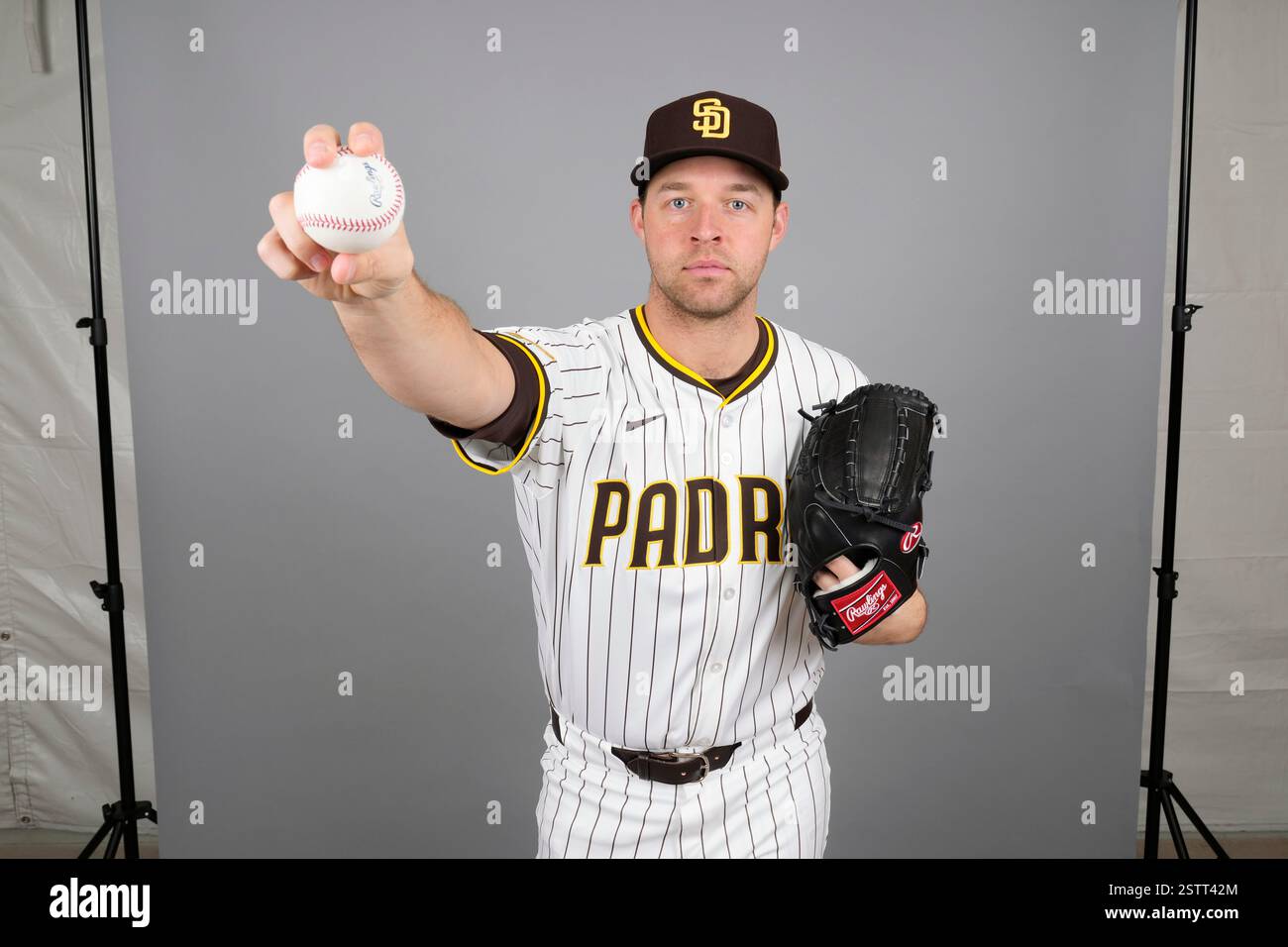 This is a 2025 photo of pitcher Michael King of the San Diego Padres ...