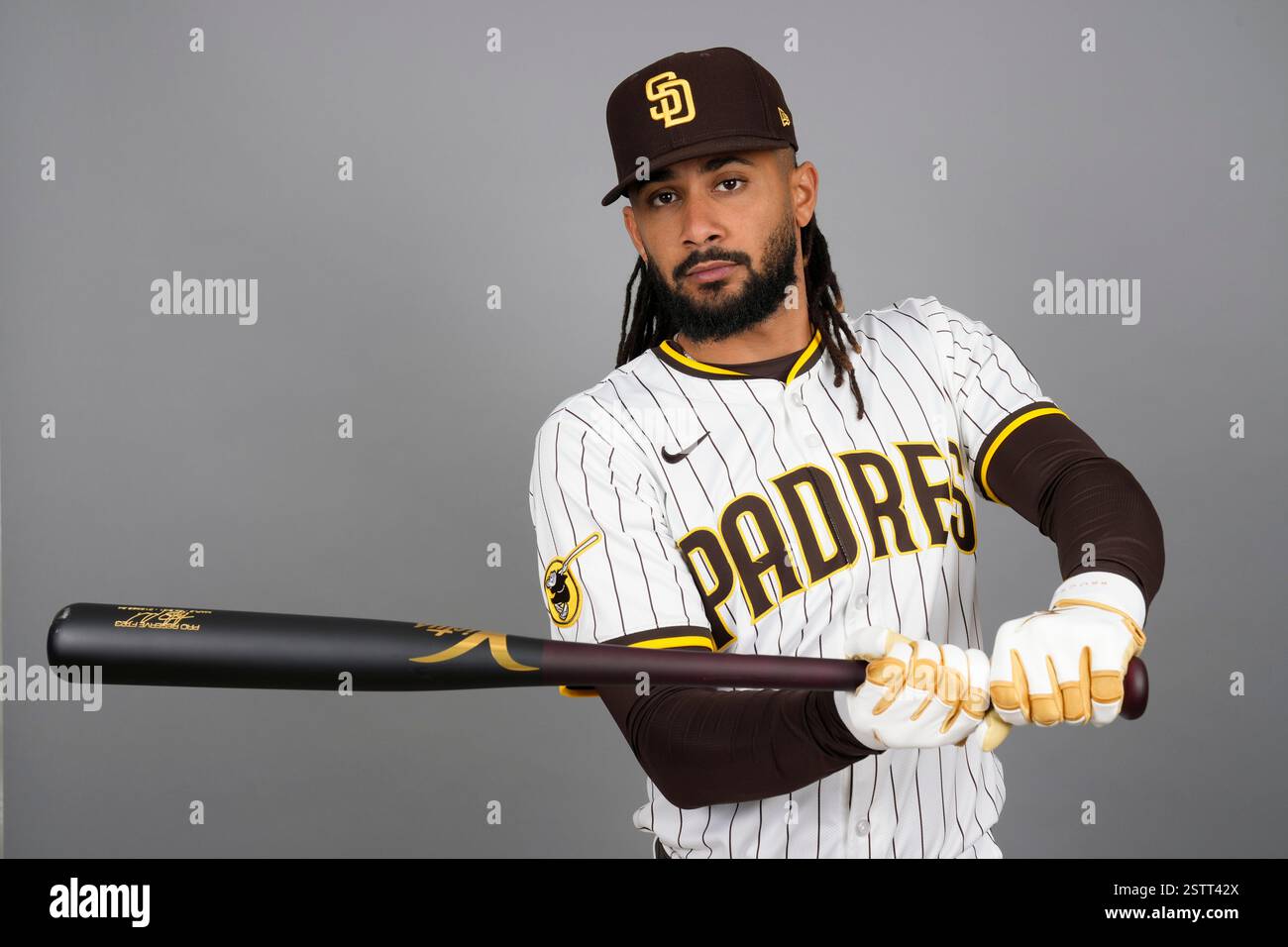 This is a 2025 photo of outfielder Fernando Tatis Jr. of the San Diego Padres baseball team ...