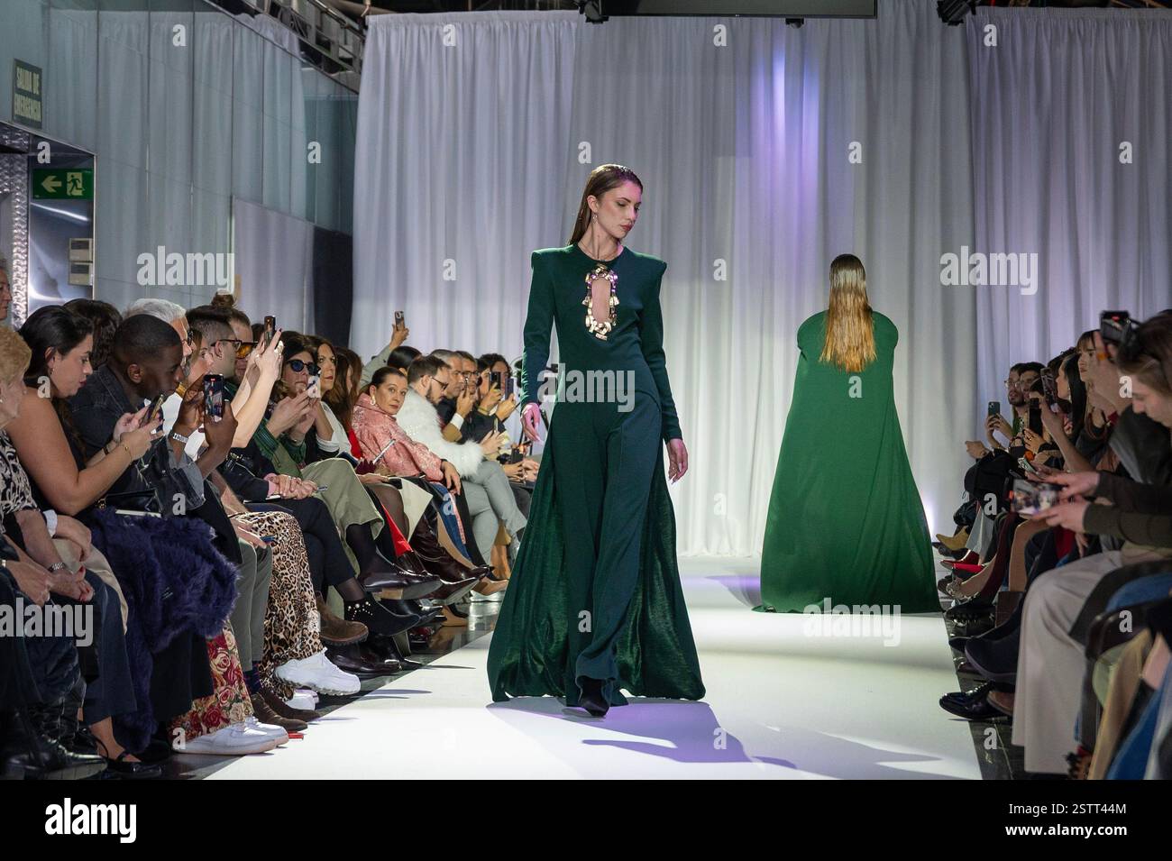 Madrid, Madrid, Spain. 19th Feb, 2025. Model walks the runway at the ...