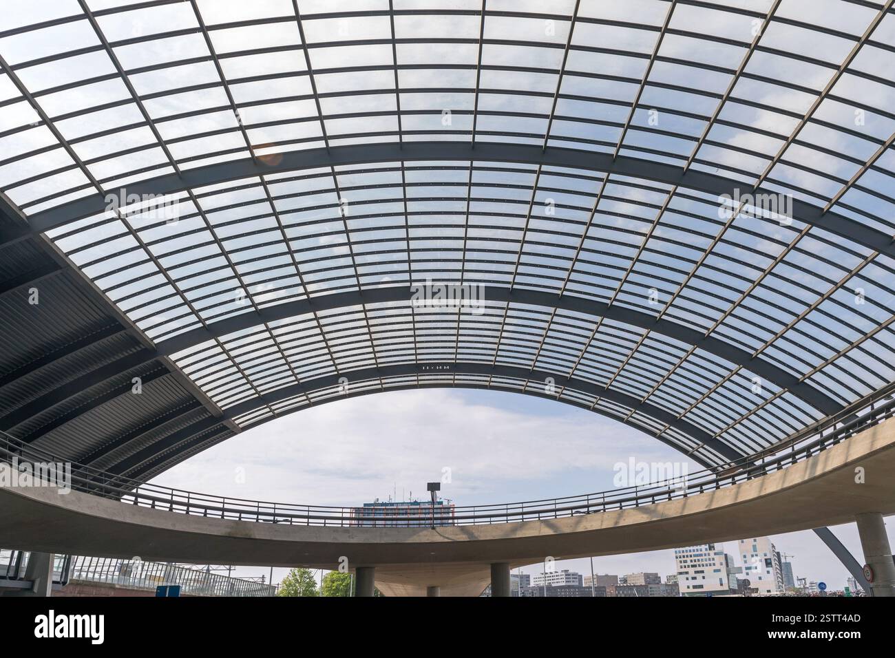 Glass Roof Structure Stock Photo - Alamy