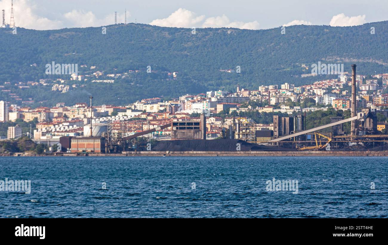 Heavy Industry at Adriatic Sea in Trieste Italy Stock Photo - Alamy