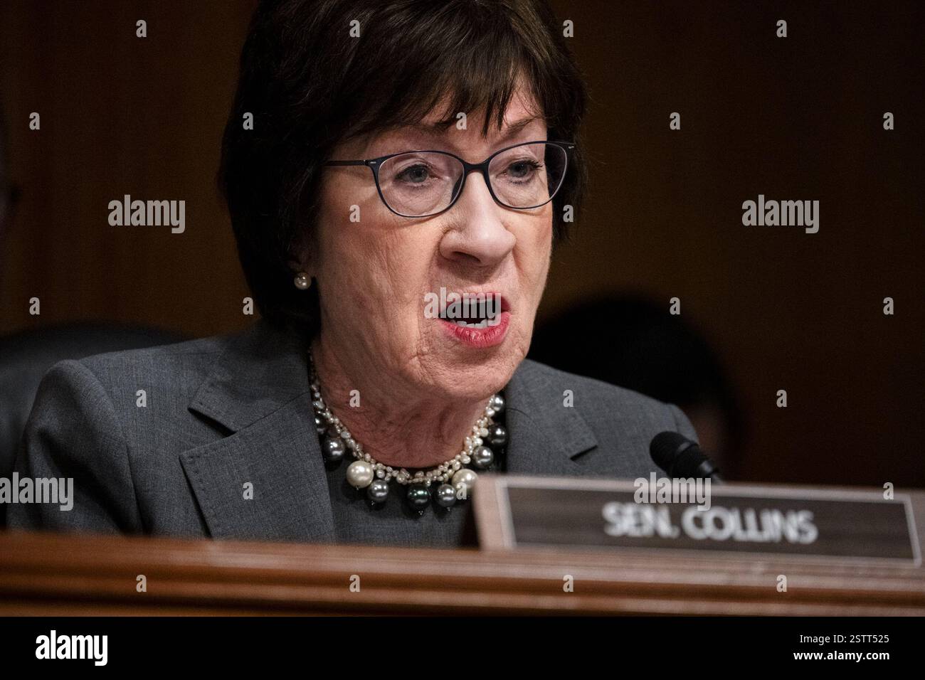Washington, New York, USA. 19th Feb, 2025. Maine Senator, Susan Collins ...