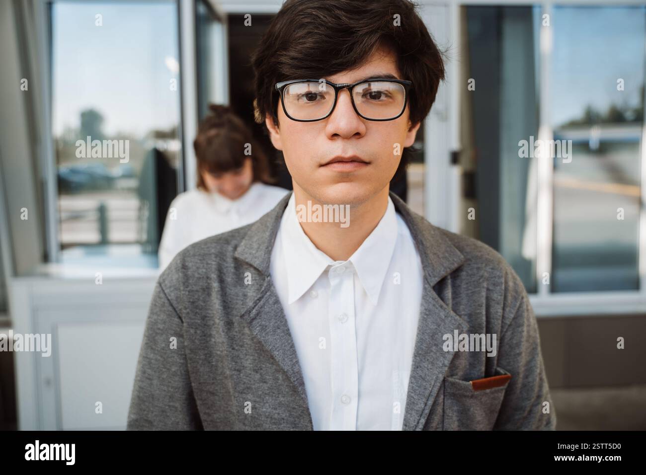 Smart clever man standing hi-res stock photography and images - Alamy