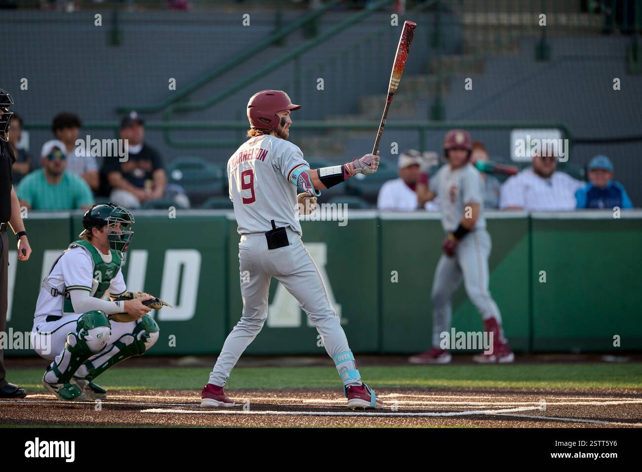 Florida State Seminoles Gage Harrelson (9) at bat during an NCAA ...
