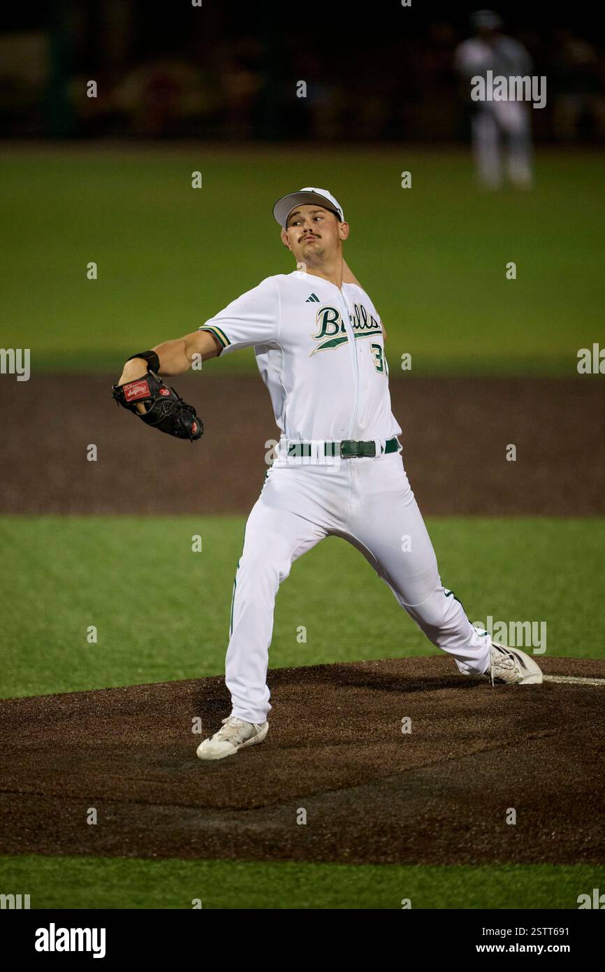 USF Bulls pitcher Caleb Pundsack (38) during an NCAA baseball game ...