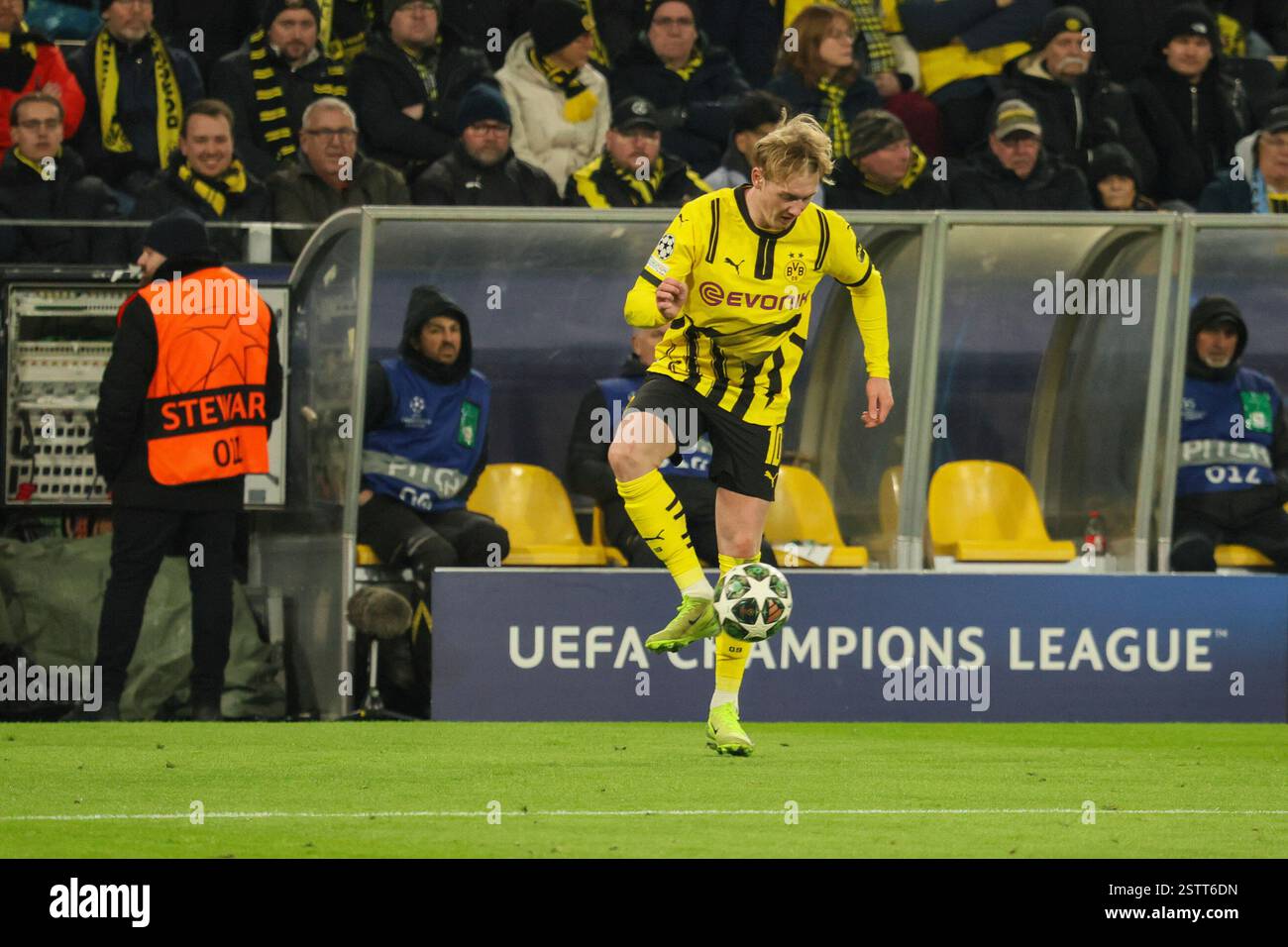 Dortmund, Deutschland. 19th Feb, 2025. Dortmund, Deutschland 19. Februar 2025: Champions League ...