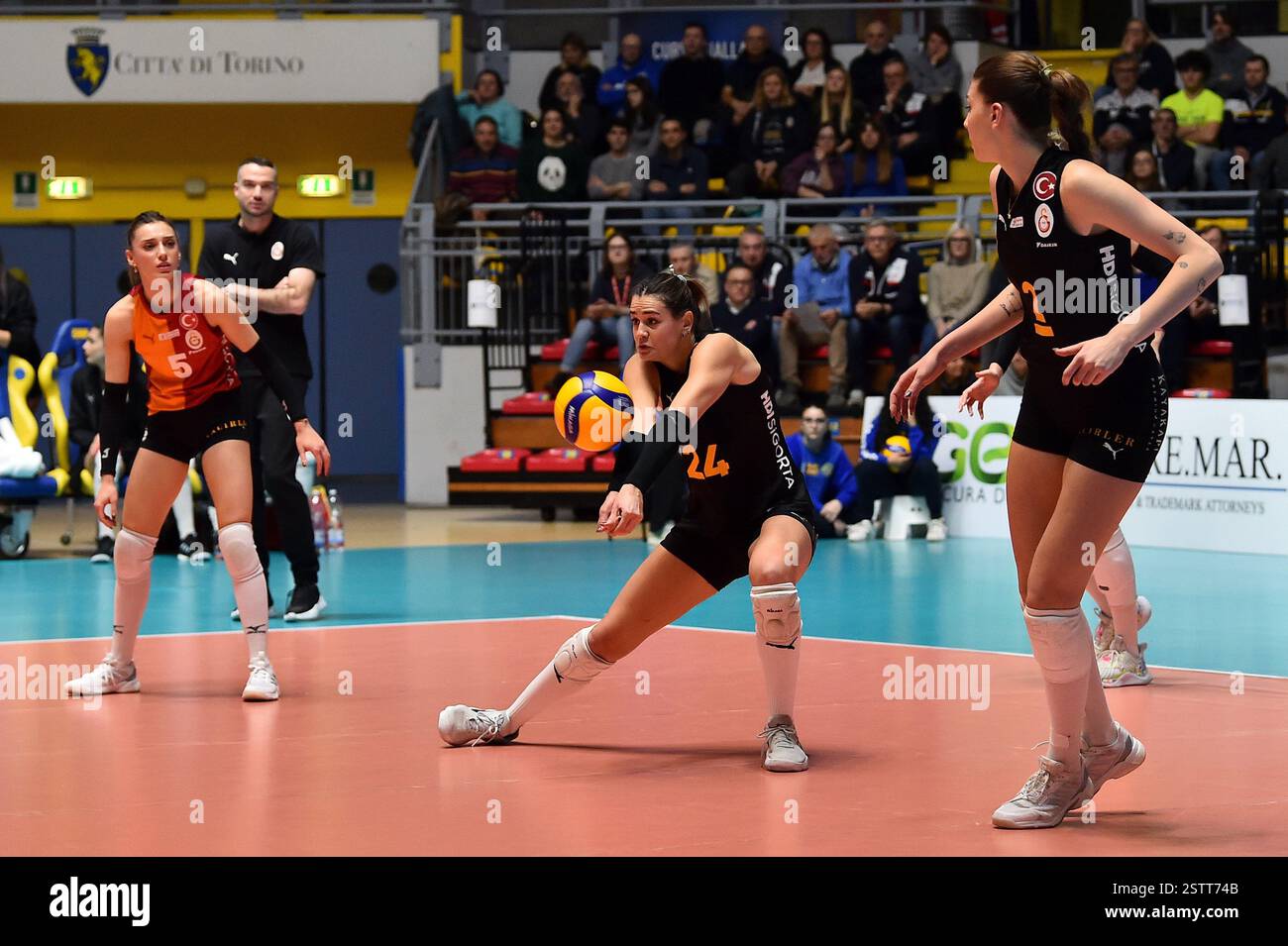 Katarina Dangubic of Galatasaray during the match between Reale Mutua ...