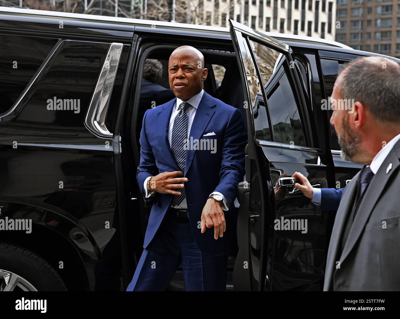 New York, New York, USA. 19th Feb, 2025. New York's Mayor Eric Adams ...