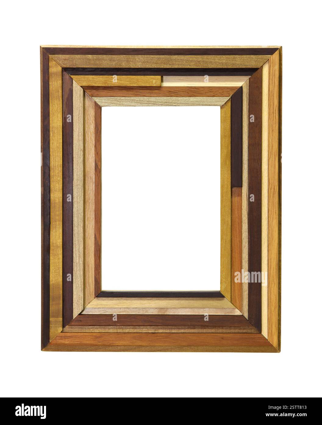 Wodden frame isolated with clipping path included Stock Photo - Alamy