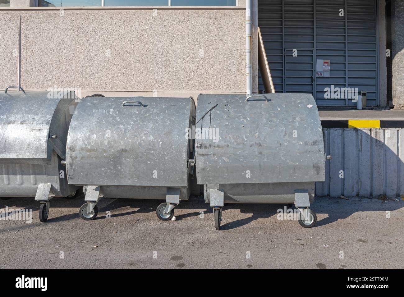 Industrial Waste Containers Stock Photo - Alamy