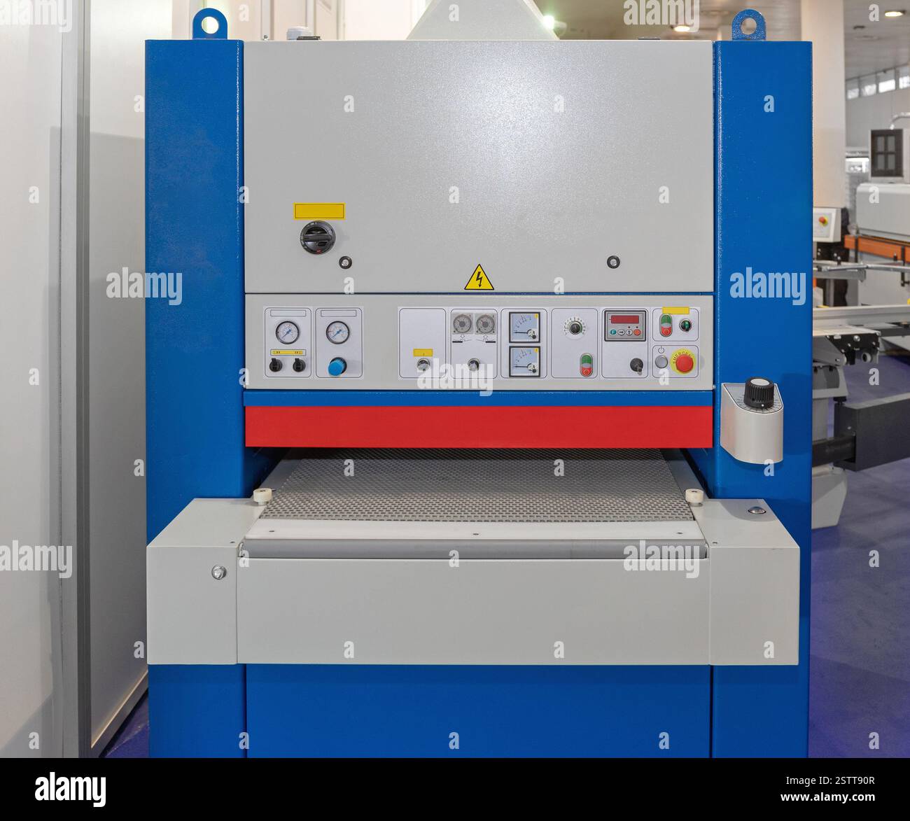 Wood Grinding Machine Stock Photo - Alamy