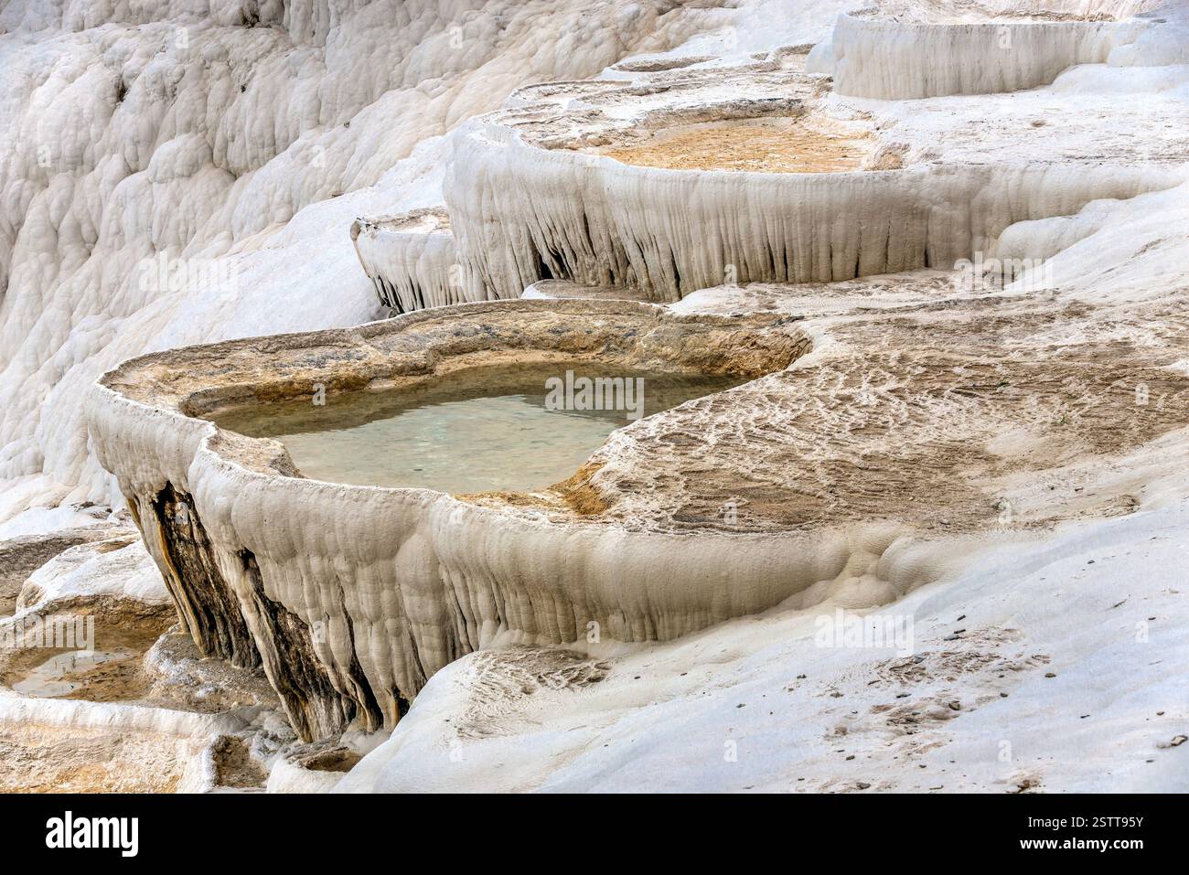 Pamukkale Travertine pool in Turkey Stock Photo - Alamy
