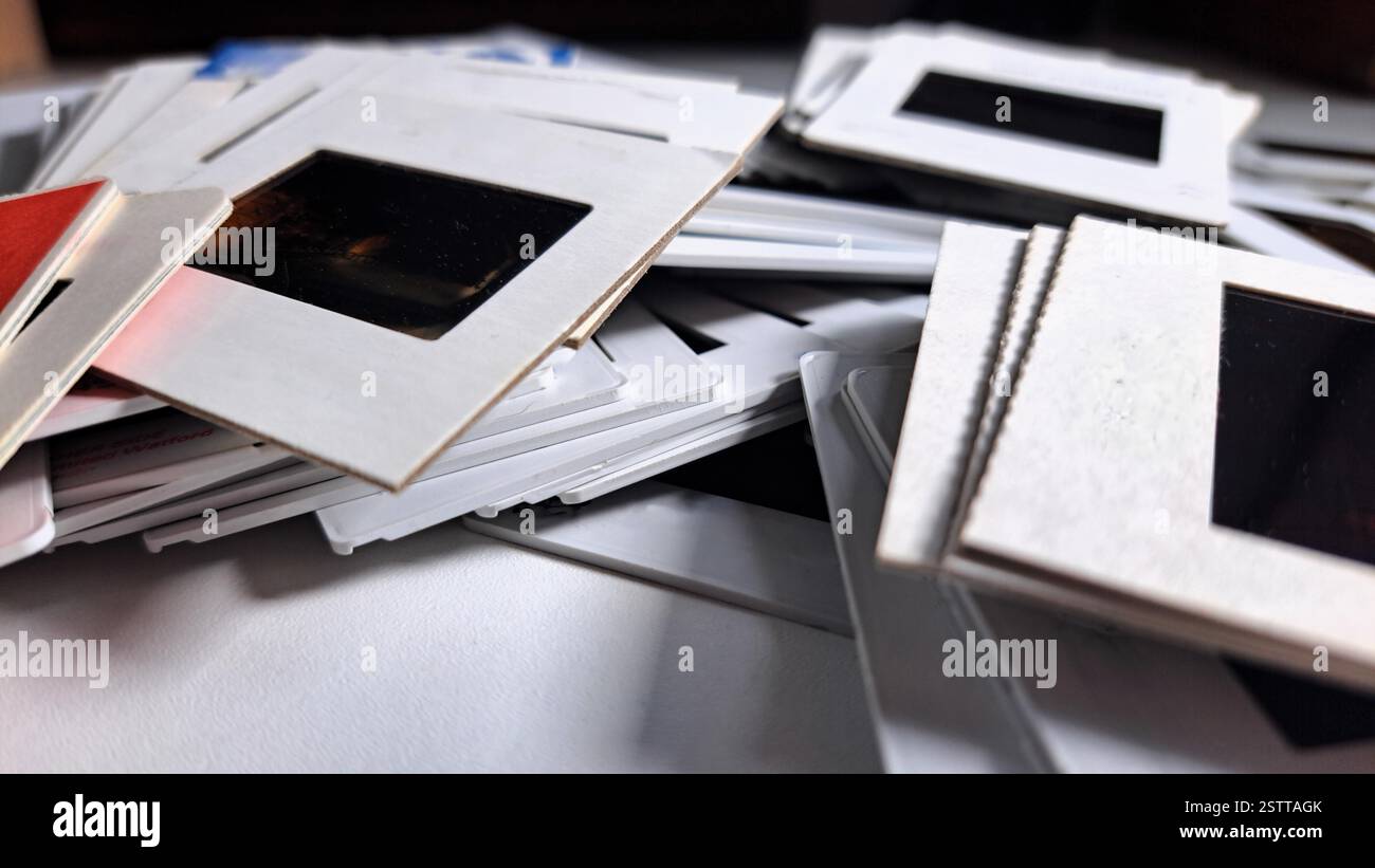 Vintage photography colour presentation slides Stock Photo - Alamy