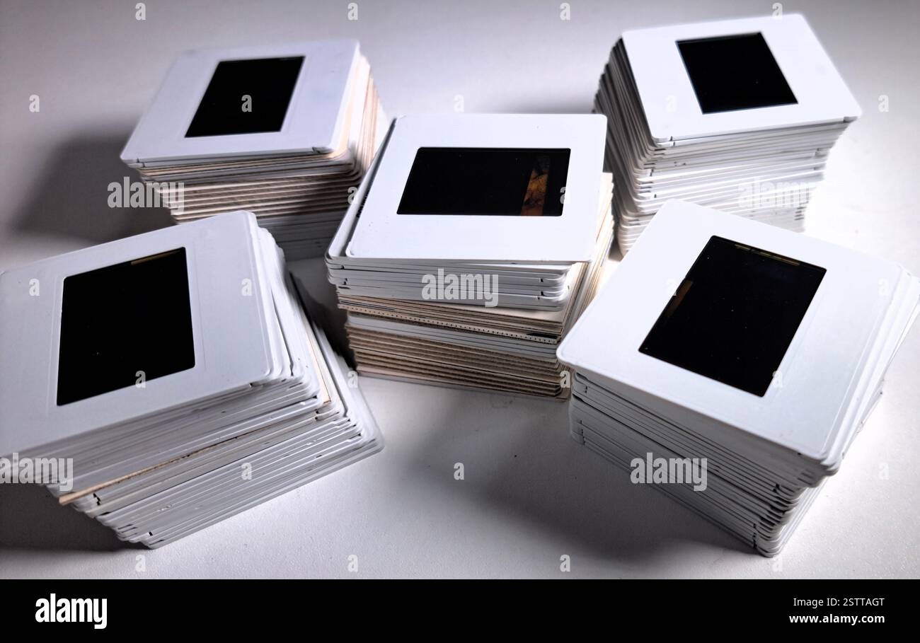 Vintage photography colour presentation slides Stock Photo - Alamy