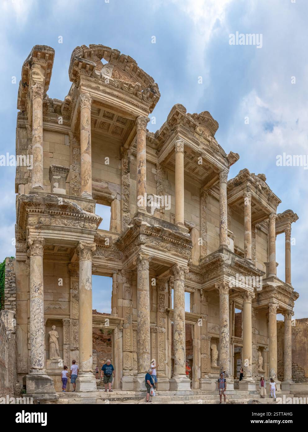 Library of Celsus in antique Ephesus, Turkey Stock Photo - Alamy