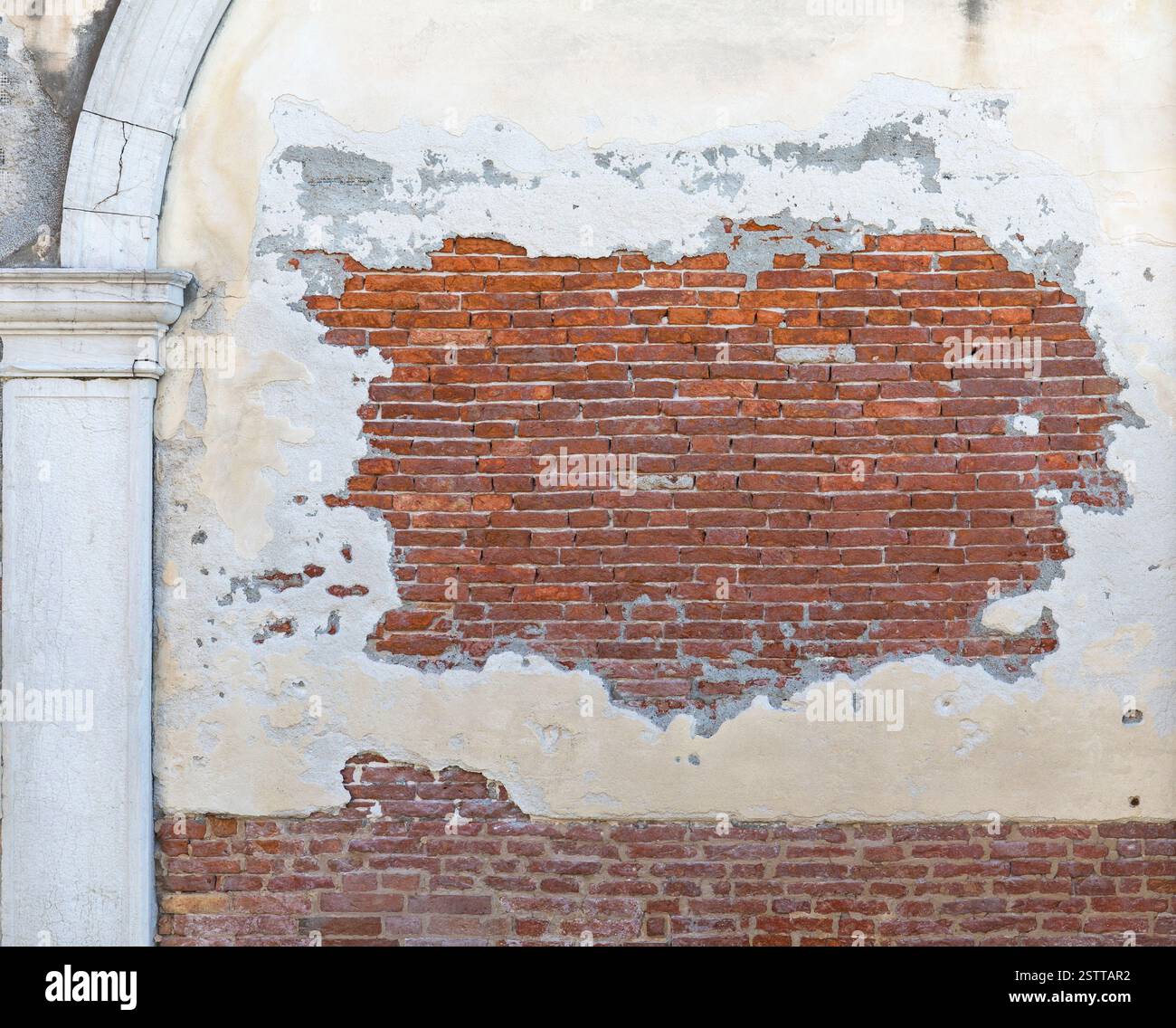 Peeling Off Bricks Stock Photo - Alamy