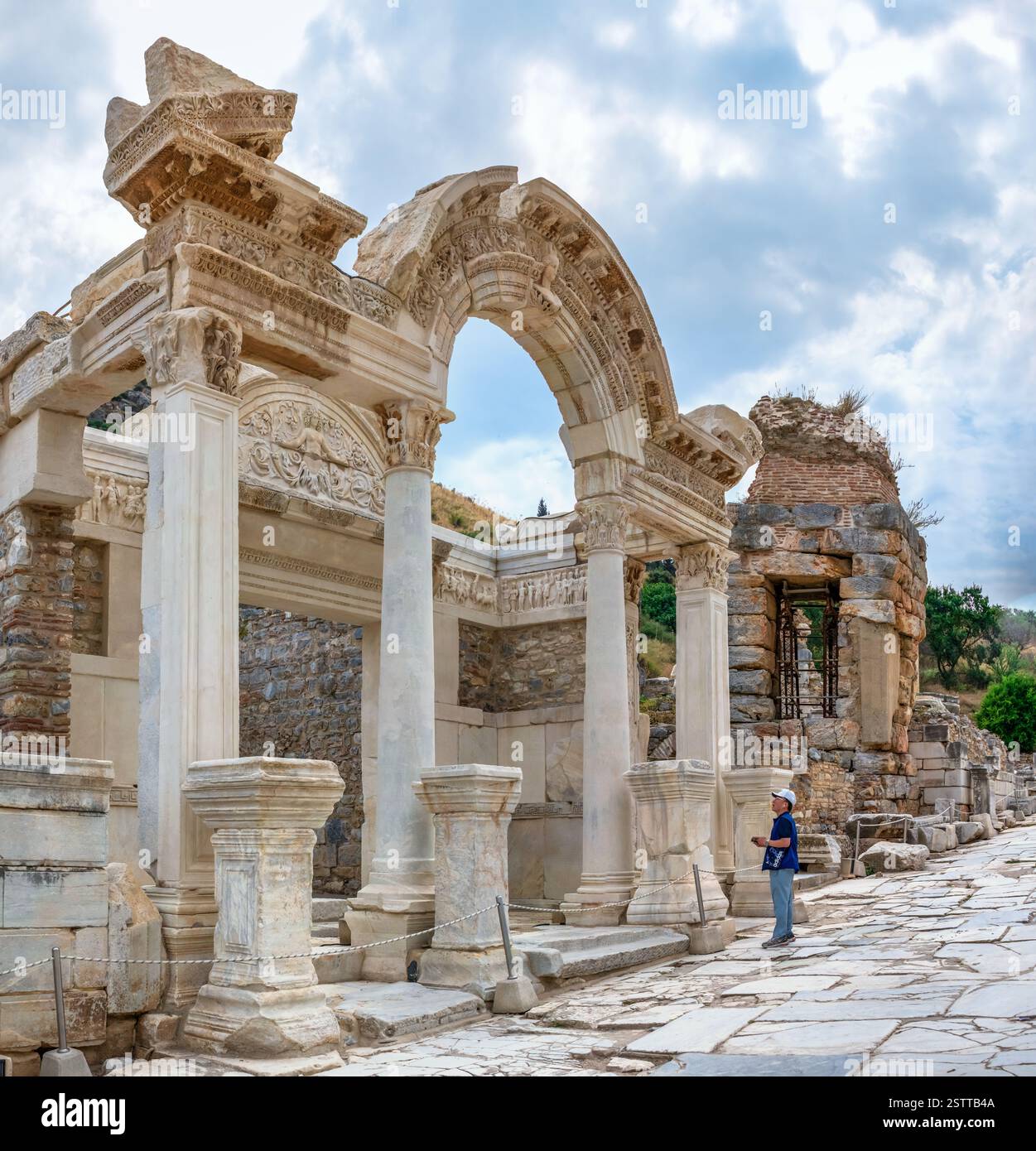 Temple of Hadrian in the ancient Ephesus, Turkey Stock Photo - Alamy