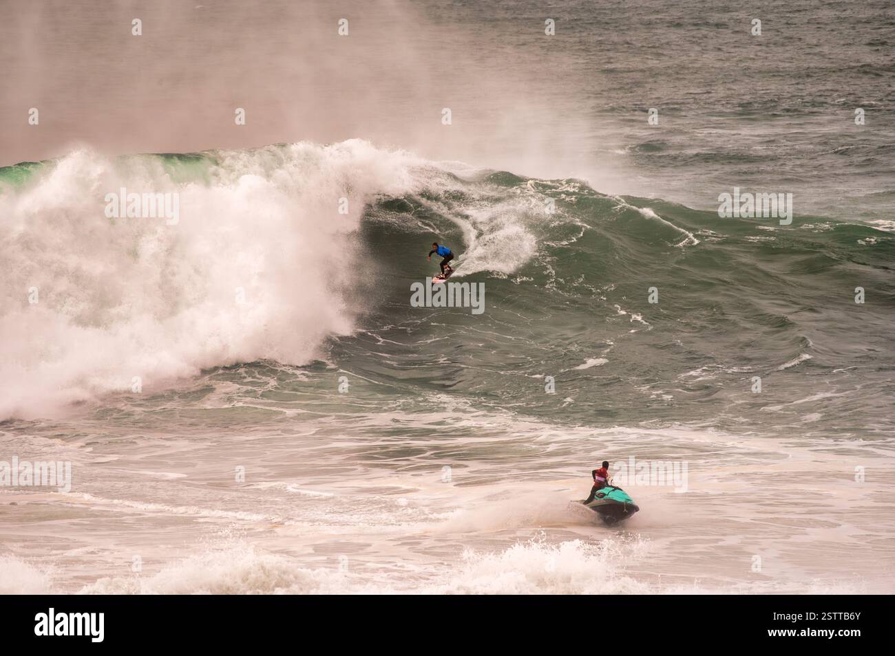 Ben Larg (UK) in the Tudor Nazare Big Wave Challenge 2024/2025 in Norte ...