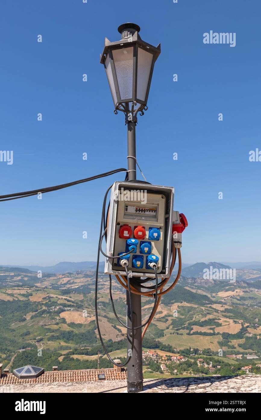 Light Pole Electric Box Stock Photo - Alamy