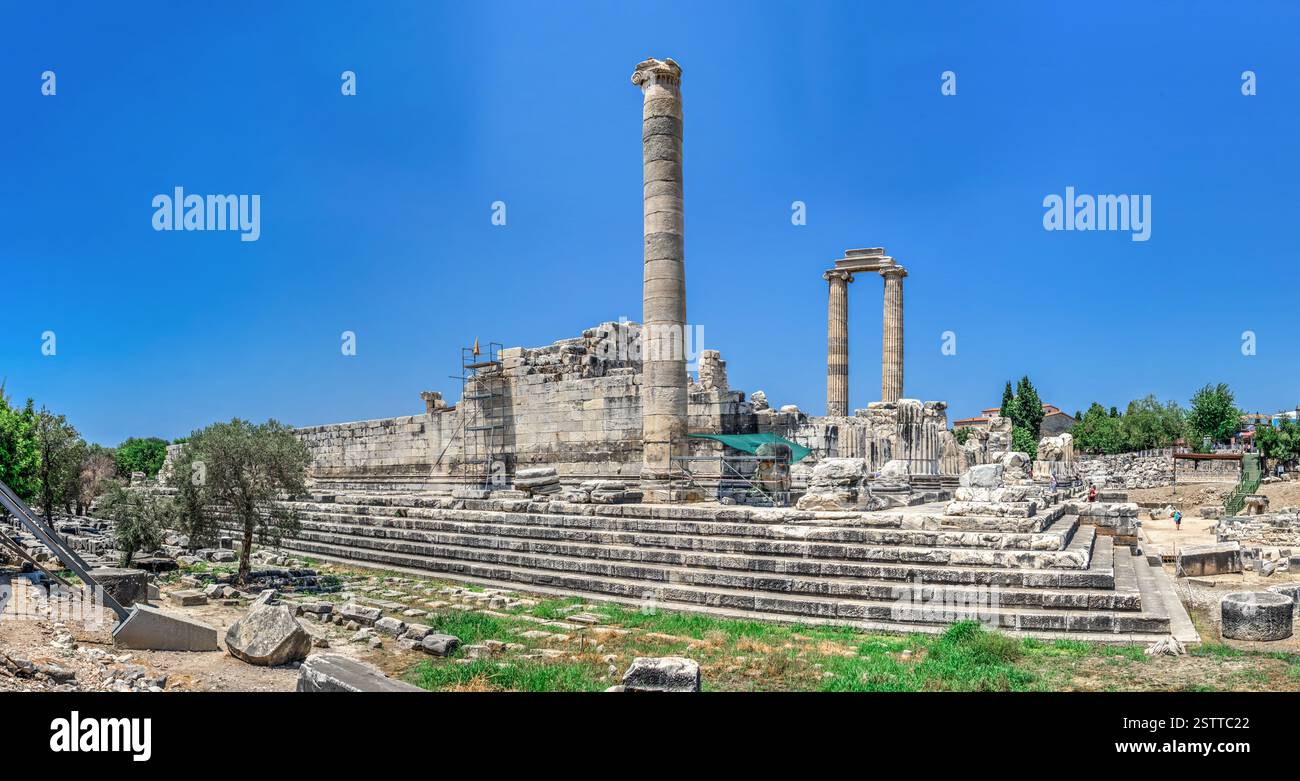 Ionic Columns in the Temple of Apollo at Didyma, Turkey Stock Photo - Alamy