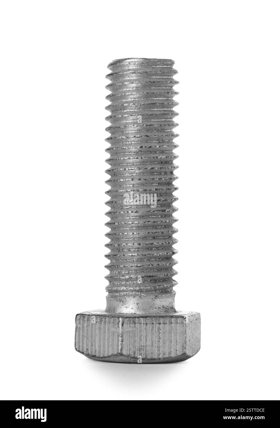 Stainless steel tap bolt isolated on white background, closeup Stock ...