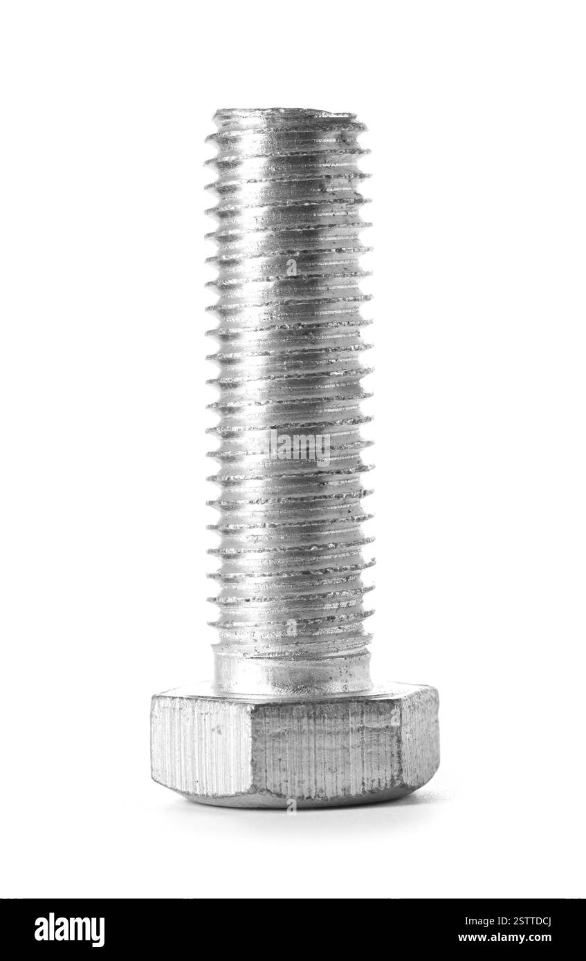Tap bolt isolated on white background, closeup Stock Photo - Alamy