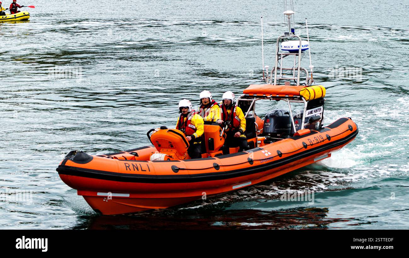 RNLI Lifeboat at Stonehaven Harbour, Scotland Stock Photo - Alamy