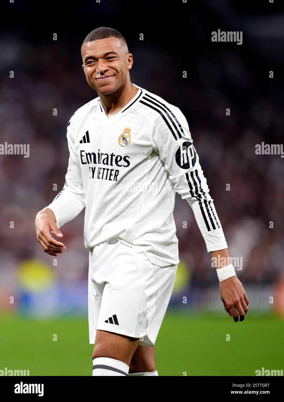 Real Madrid's Kylian Mbappe during the UEFA Champions League Knockout ...
