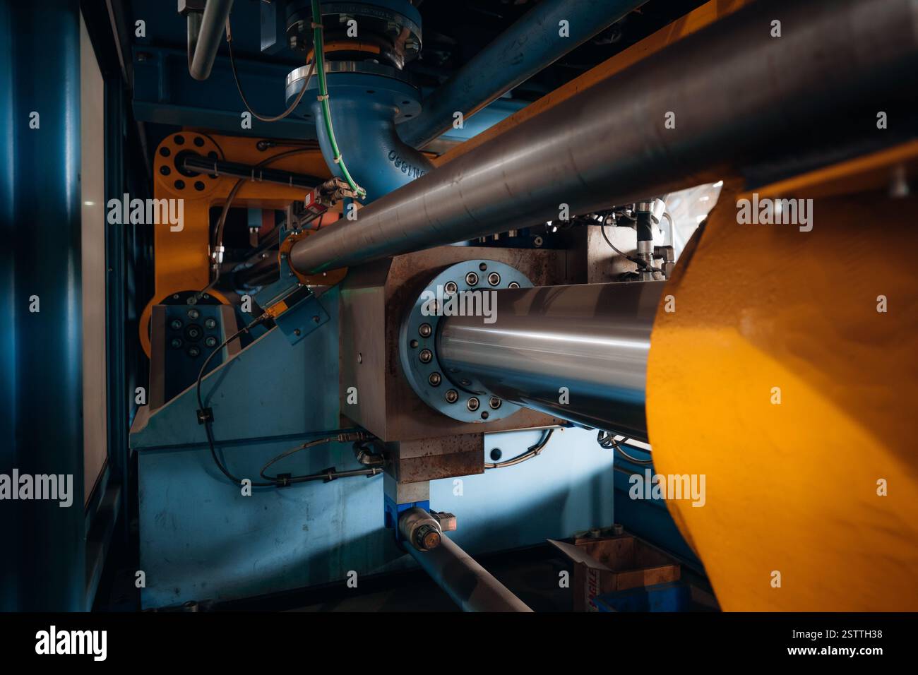 Industrial machinery close up showcasing intricate metal components and ...