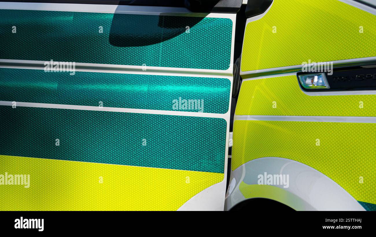Scottish Ambulance Service Battenburg Close Up Stock Photo - Alamy