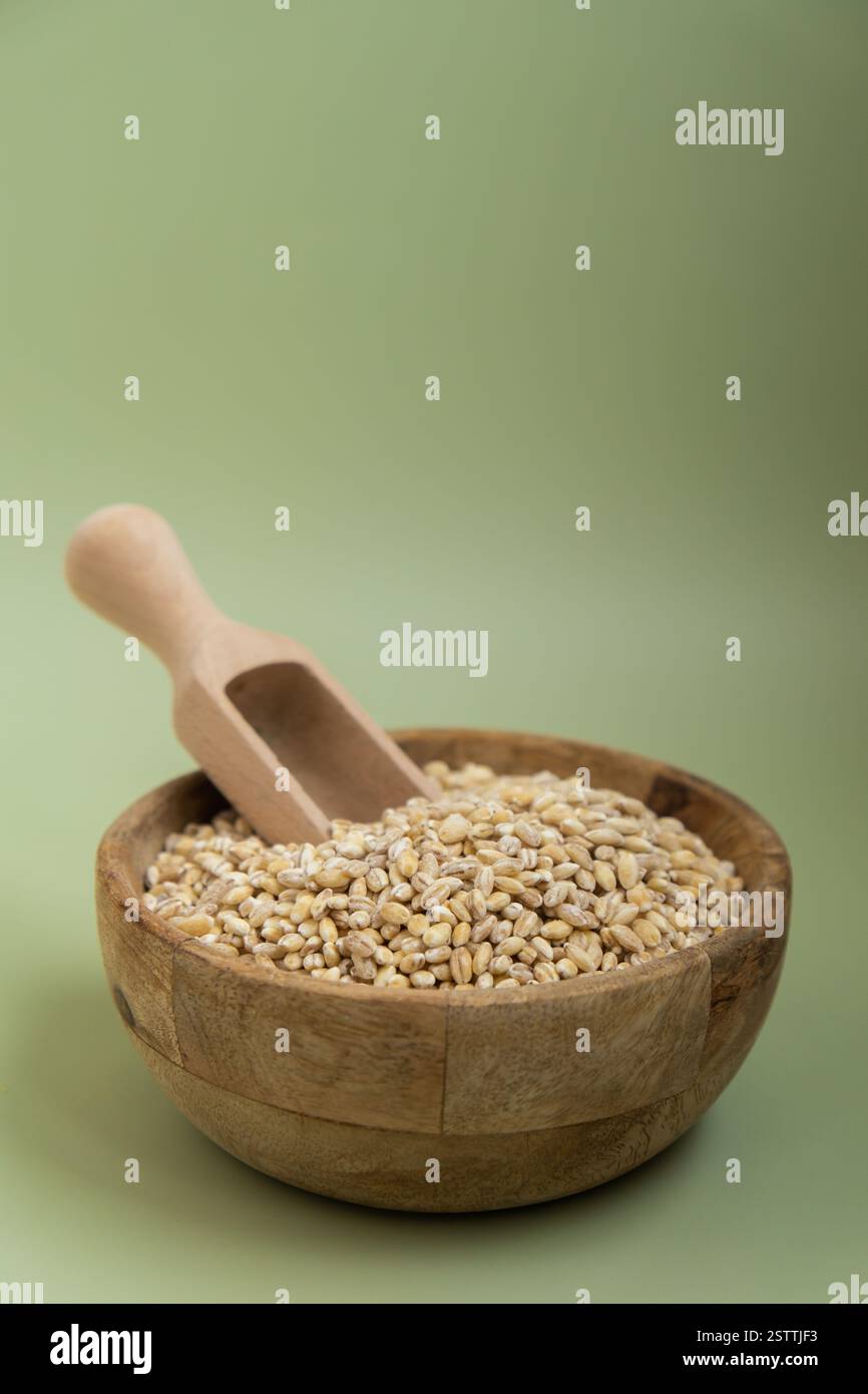 Raw pearl barley porridge Gluten free cereals. Health gut benefits ...