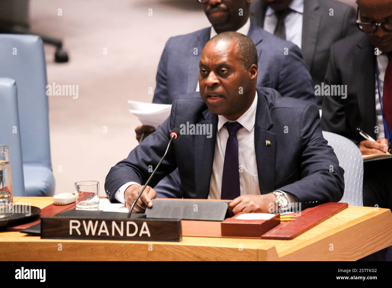 New York, New York, USA. 19th Feb, 2025. ERNEST RWAMUCYO Permanent ...