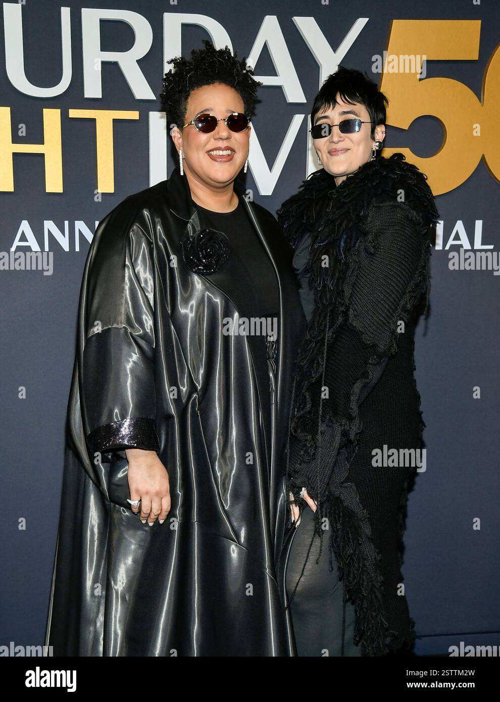 Brittany Howard, left, and Jesse Lafser attend the SNL50: The ...