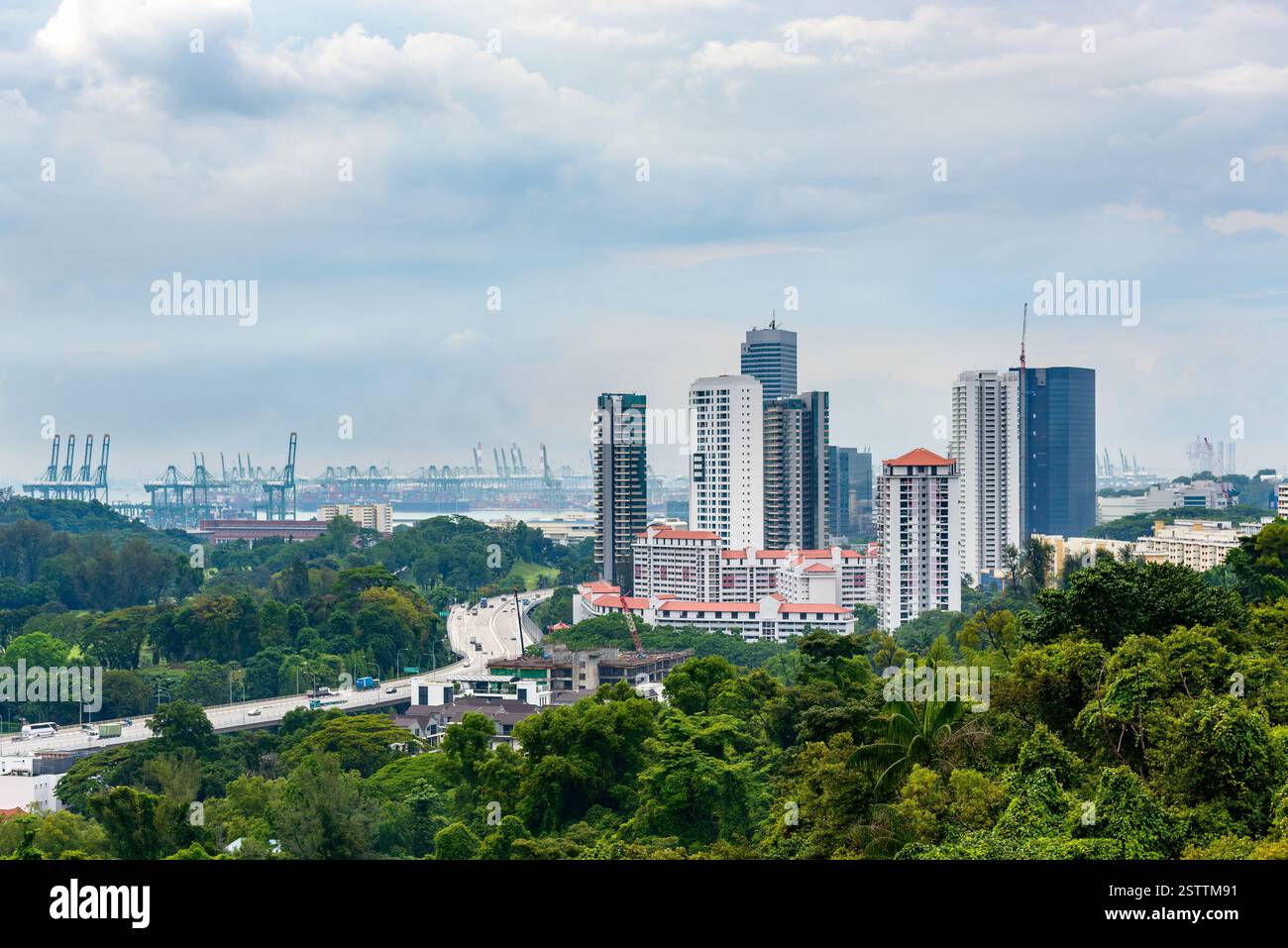 View from Mount Faber Park in Singapore Stock Photo - Alamy