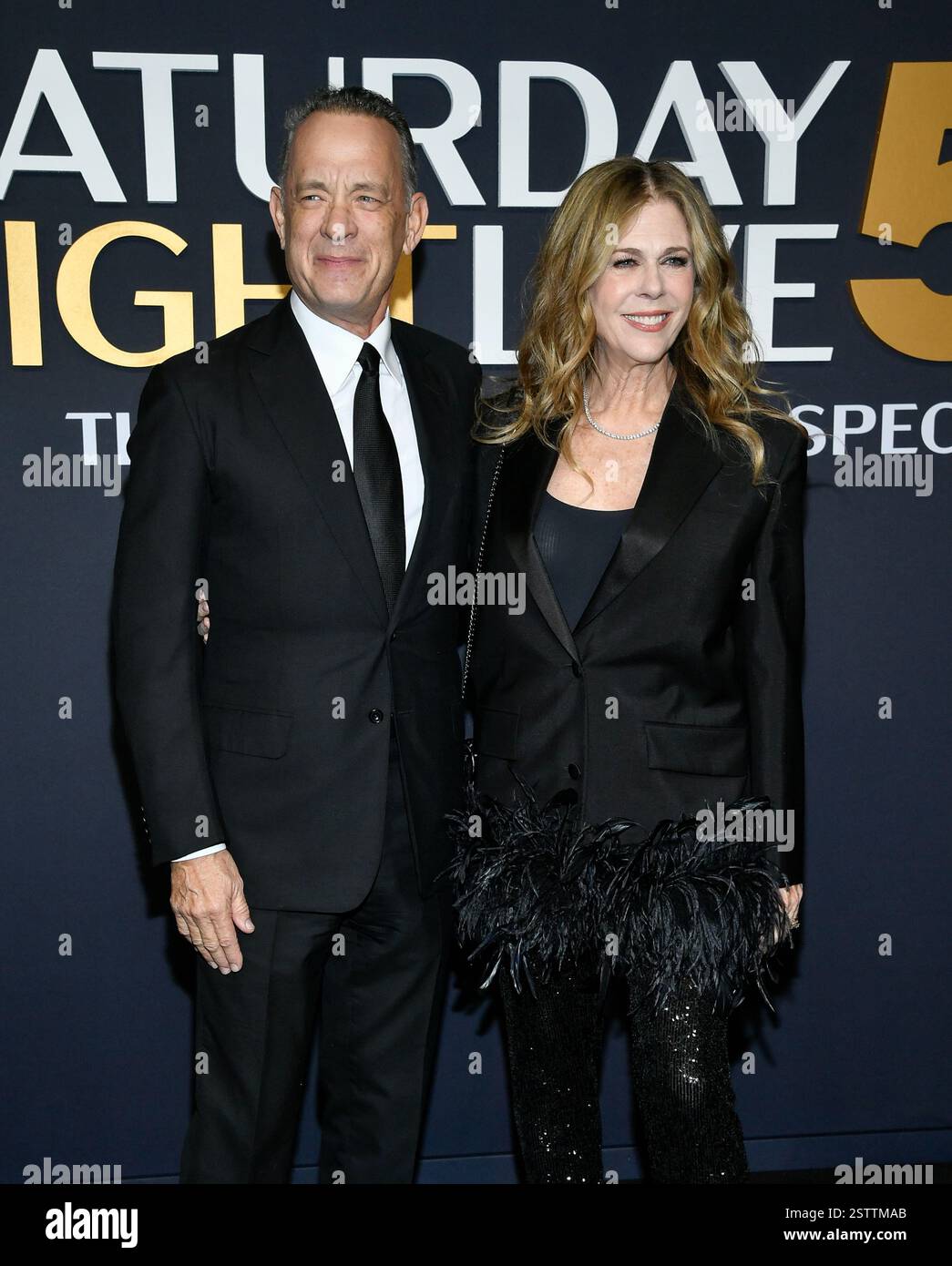 Tom Hanks, left, and Rita Wilson attend the SNL50: The Anniversary ...