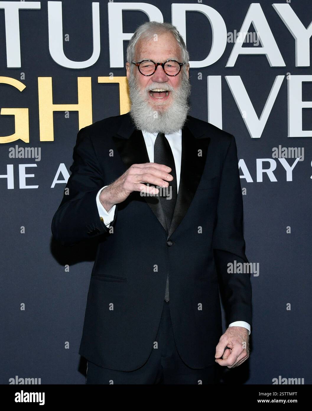 David Letterman, left, and Paul Shaffer attend the SNL50: The ...