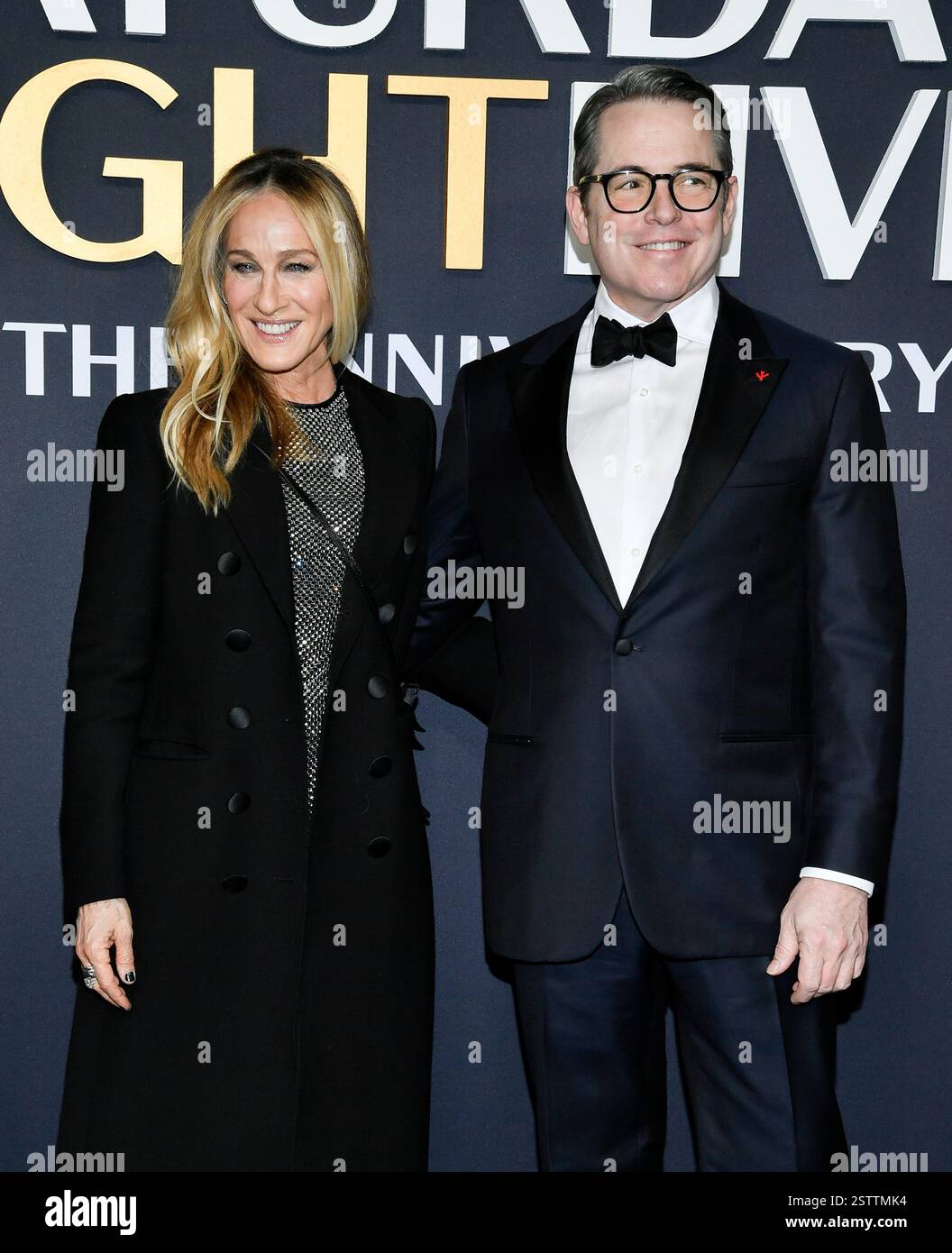 Sarah Jessica Parker, left, and Matthew Broderick attend the SNL50: The ...