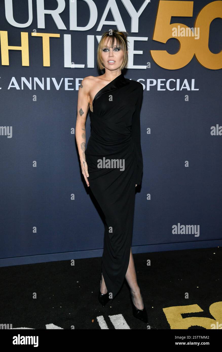 Miley Cyrus attends the SNL50: The Anniversary Special at Rockefeller ...